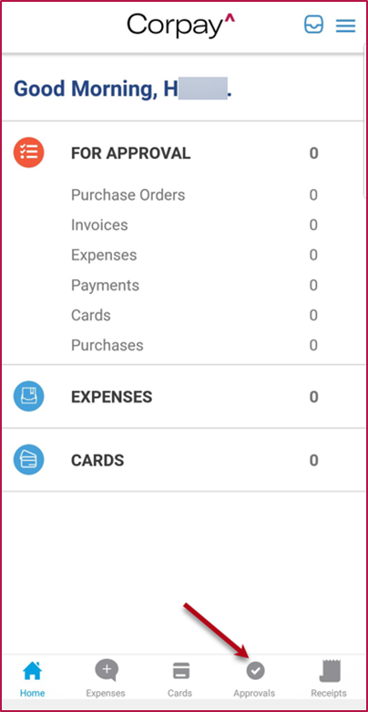 Approvals Overview – Corpay
