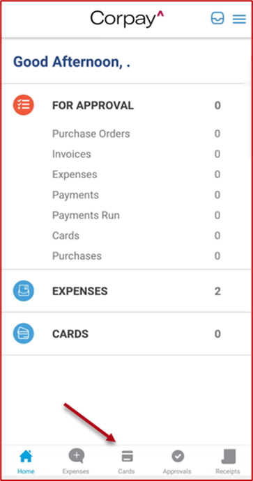 Requesting a Card – Corpay
